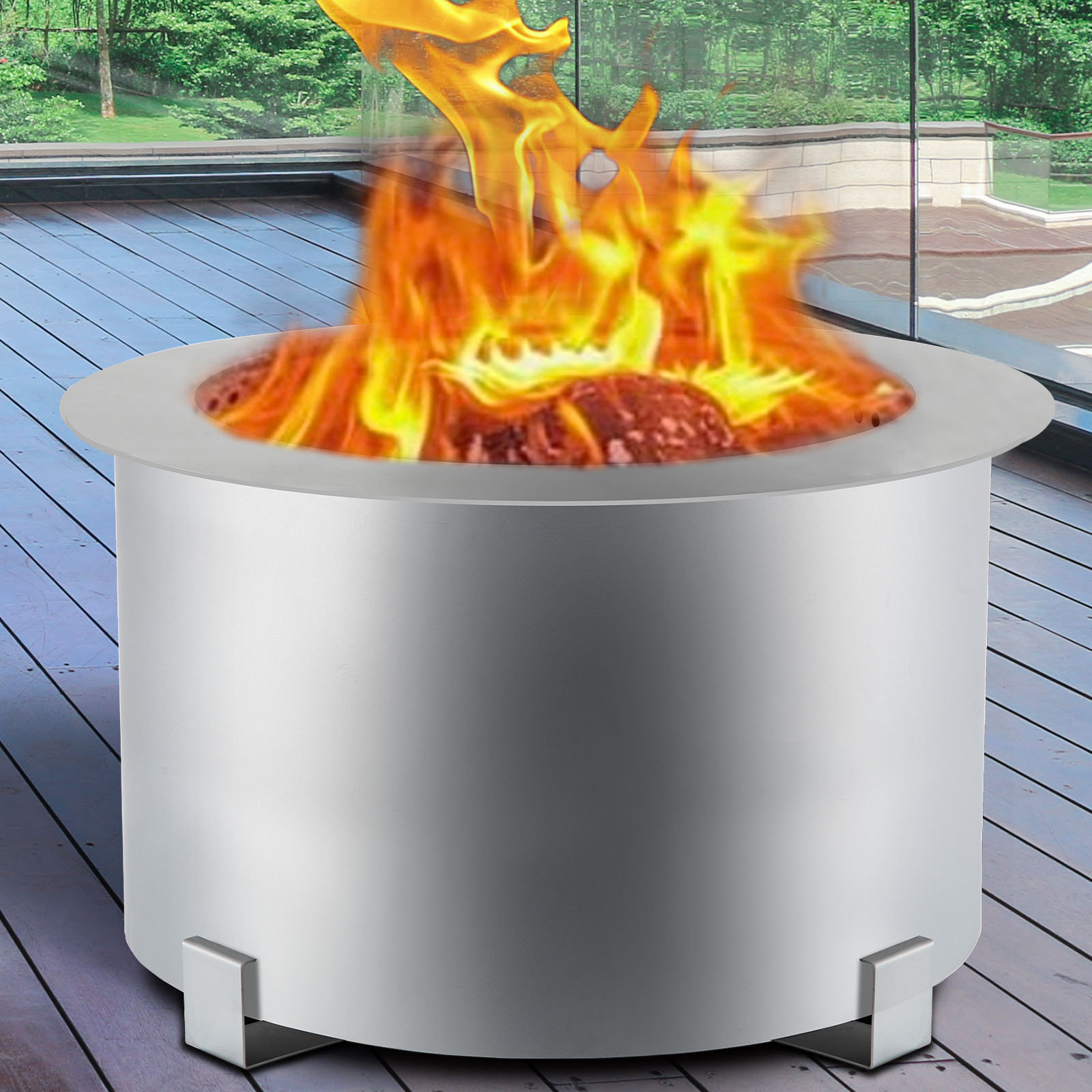 VEVOR Smokeless Fire Pit 15.6 & Reviews | Wayfair