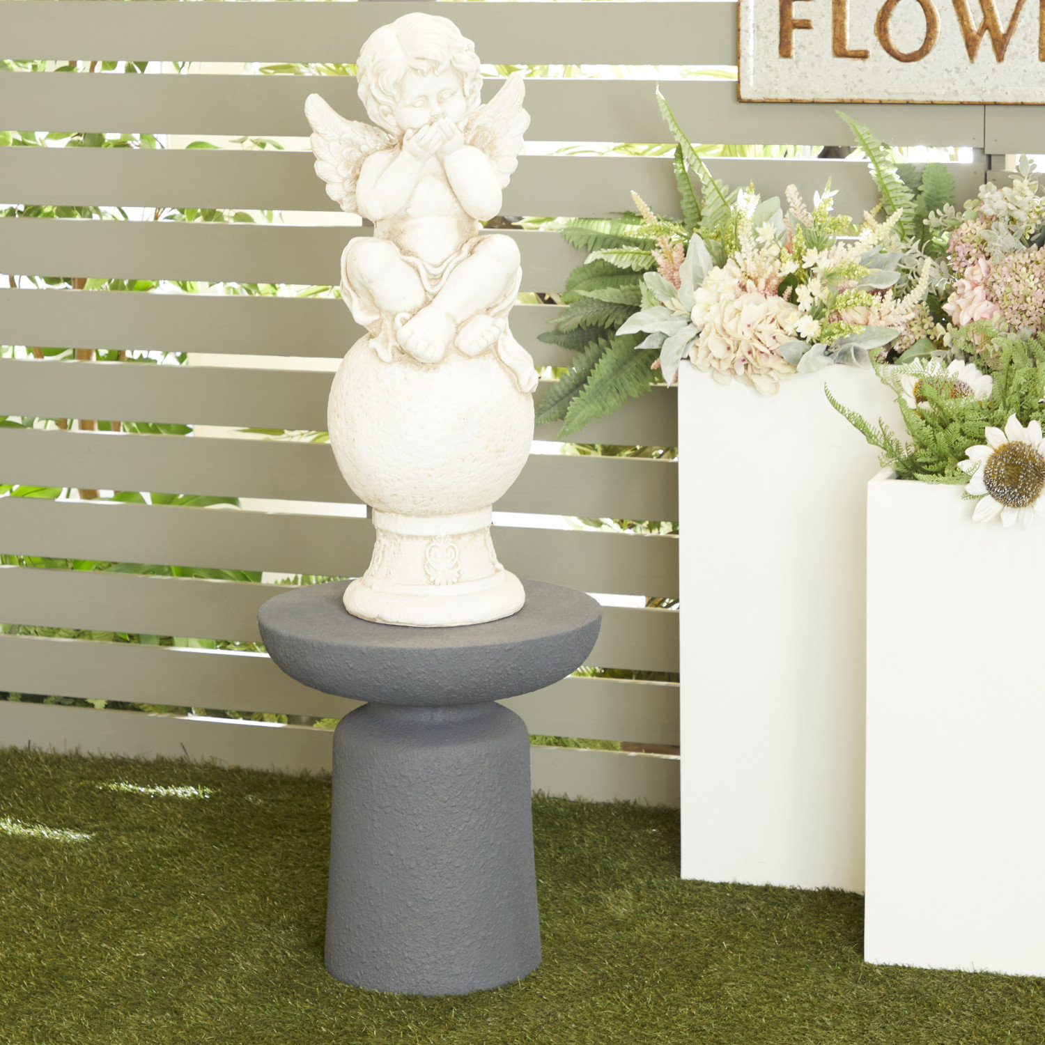 Orren Ellis Contemporary Outdoor MGO Stool - Wayfair Canada