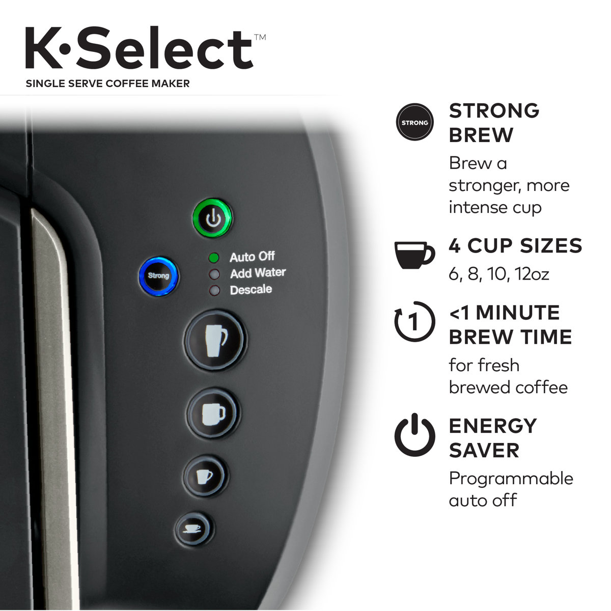 Keurig K-Select Single-Serve K-Cup Pod Coffee Maker & Reviews | Joss & Main