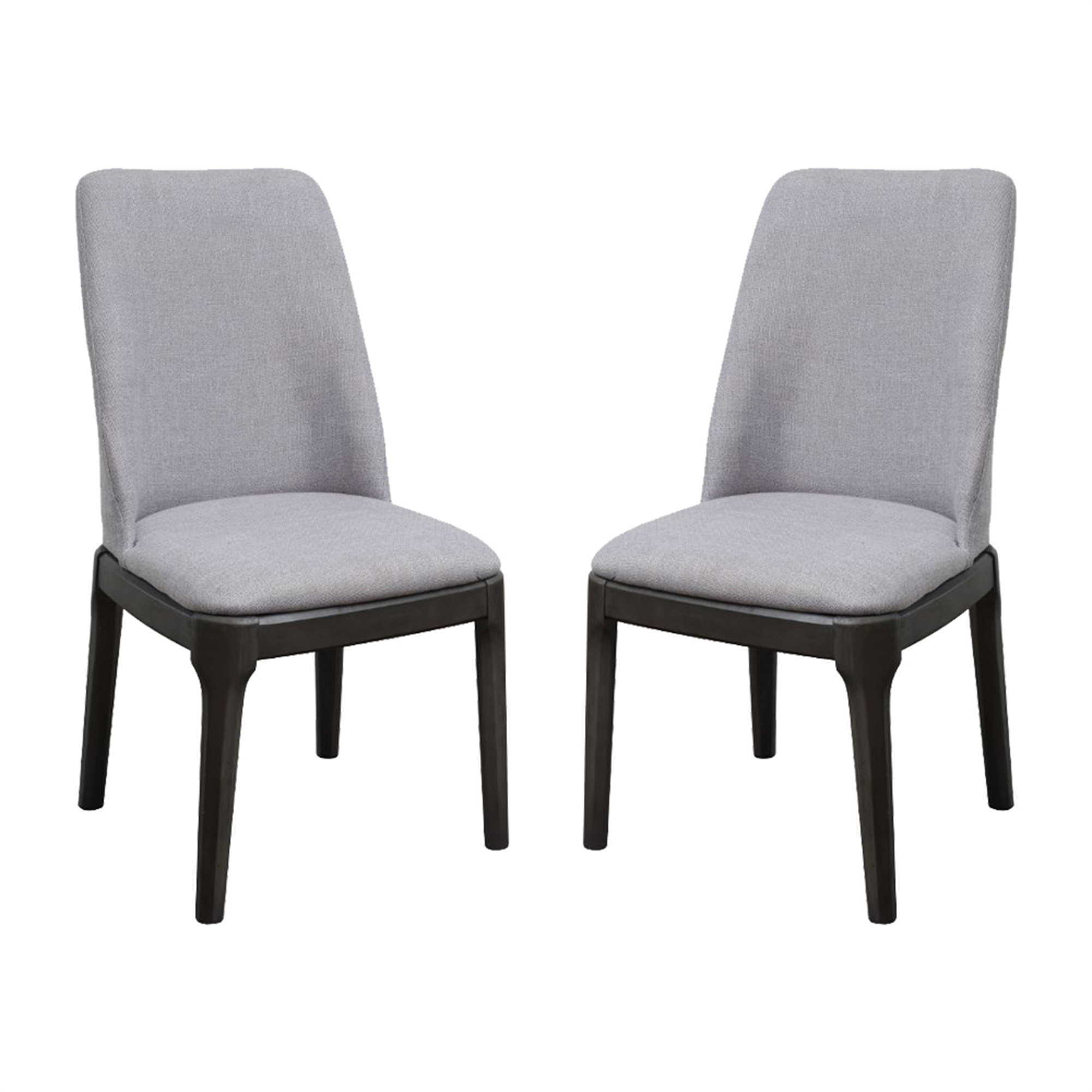 Orren Ellis Set Of 2 Side Dining Chair With Linen Padded Seat And Back ...