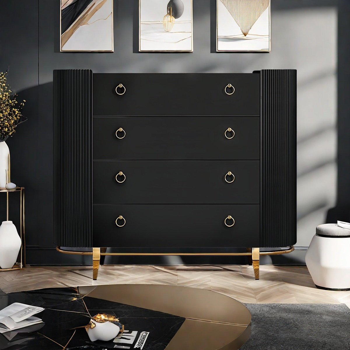 Licalilo Modern Luxurious Home Bedroom Storage Cabinet | Wayfair