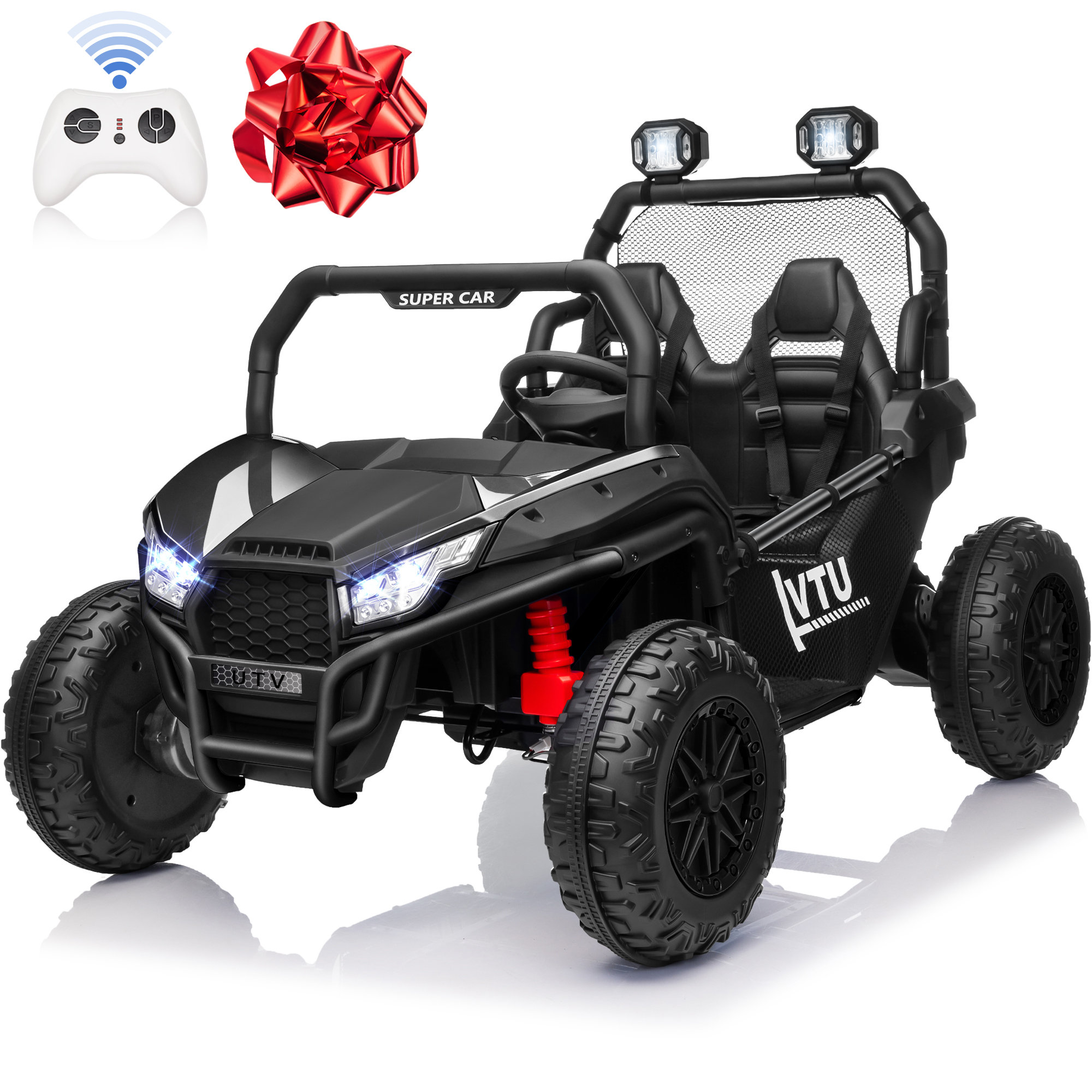 JOYRACER 24 Volt Ride On Toys With Remote, 4X200W Metal Frame Electric ...