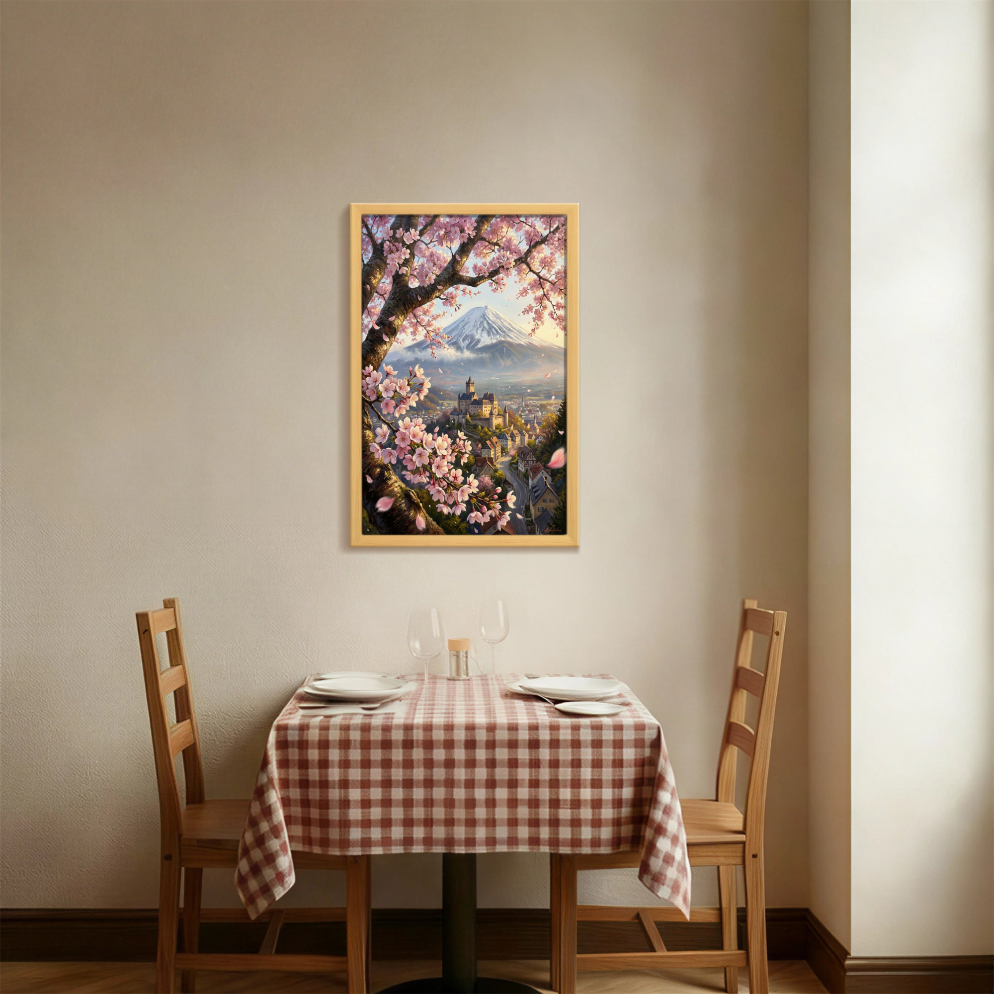 Red Barrel Studio® Plants & Flowers Cherry Blossoms Castle Mountain ...