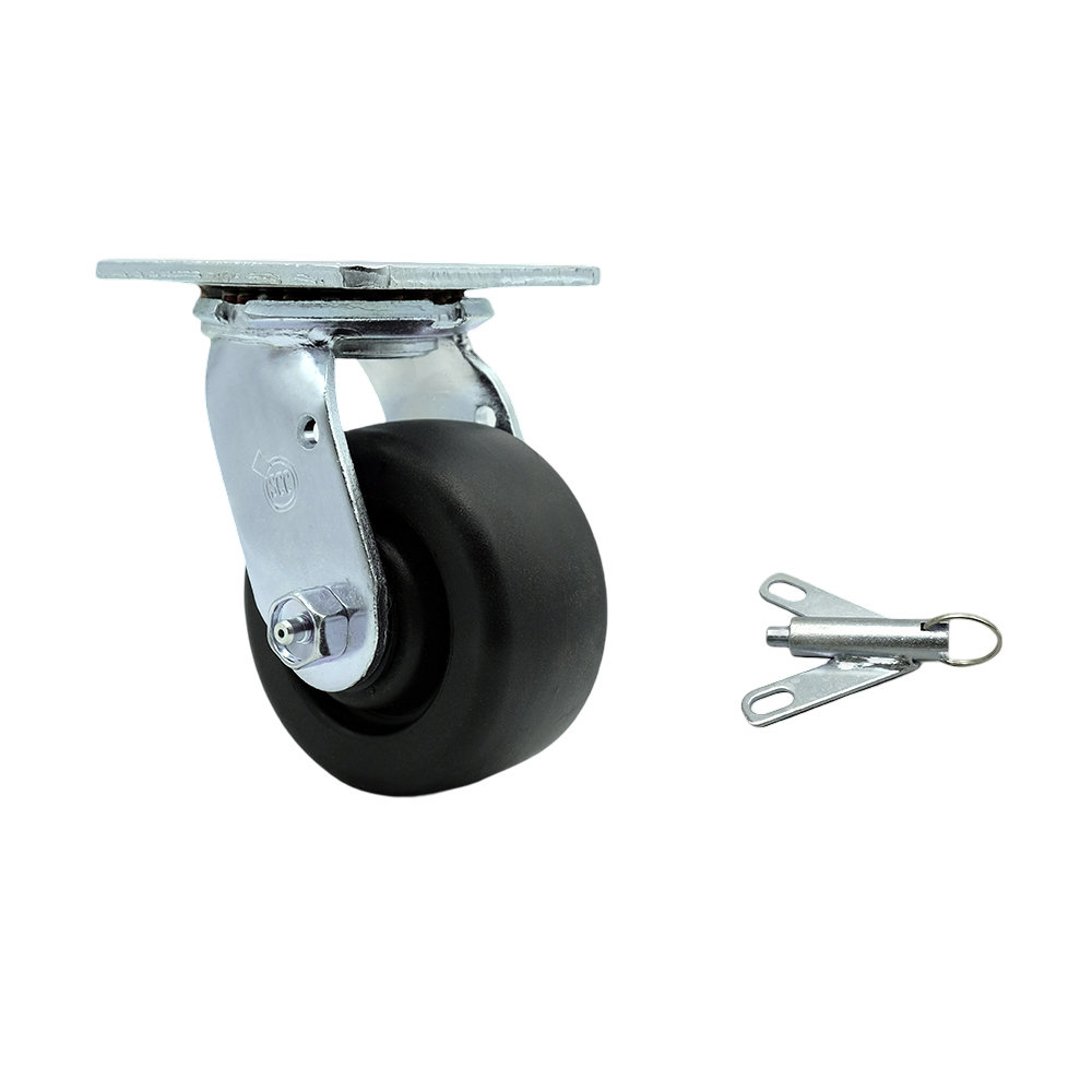 Service Caster Polyolefin Swivel Caster with Roller Bearing and Swivel ...