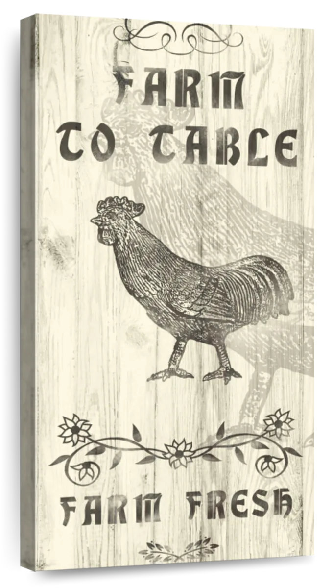 Gracie Oaks Farm To Table Wall Sign | Wayfair