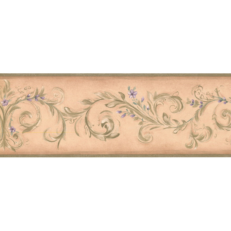 Winston Porter Karlijn 15' L x 7" W Wallpaper Border | Wayfair