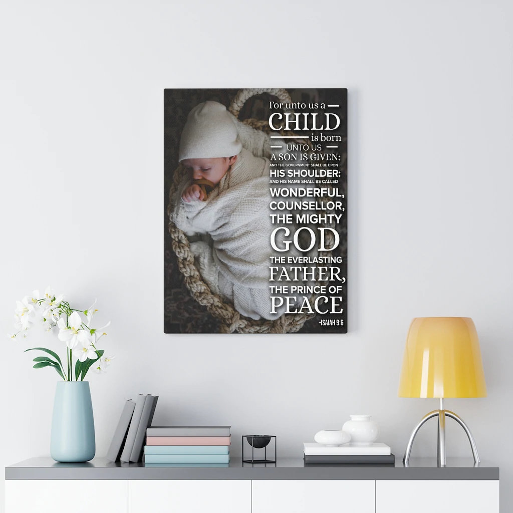 Trinx Scripture Canvas Prince Of Peace Isaiah 9:6 Christian Wall Art ...
