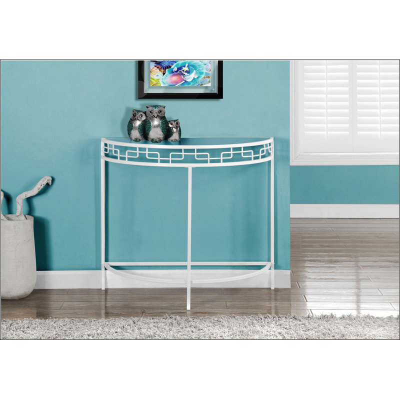 Ivy Bronx Charming Accent Table With Half Moon Design For Compact ...