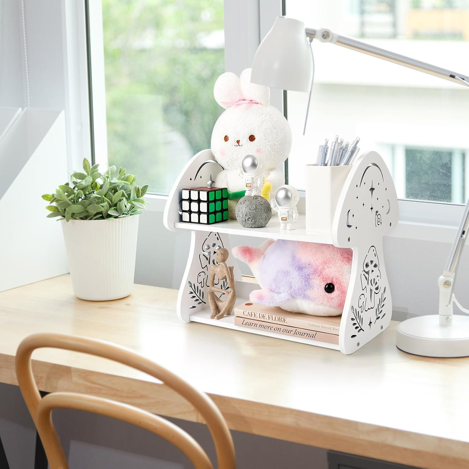 August Grove® Cute Mushroom Rack For Desktop Storage | Wayfair