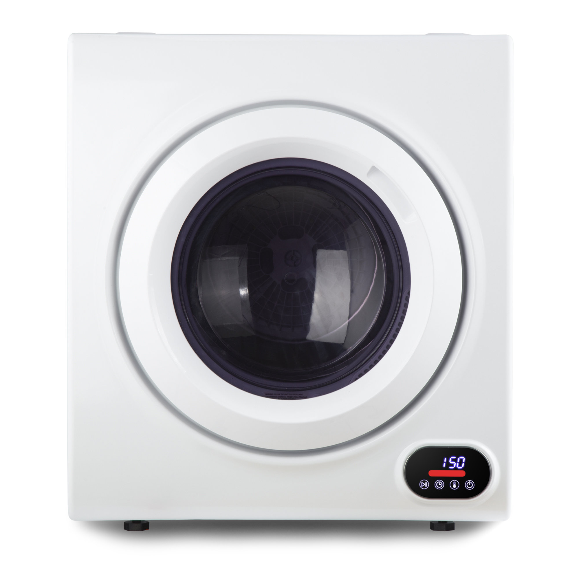 Simzlife Compact Laundry Dryer, 2.65 cu ft Front Load Stainless Steel ...