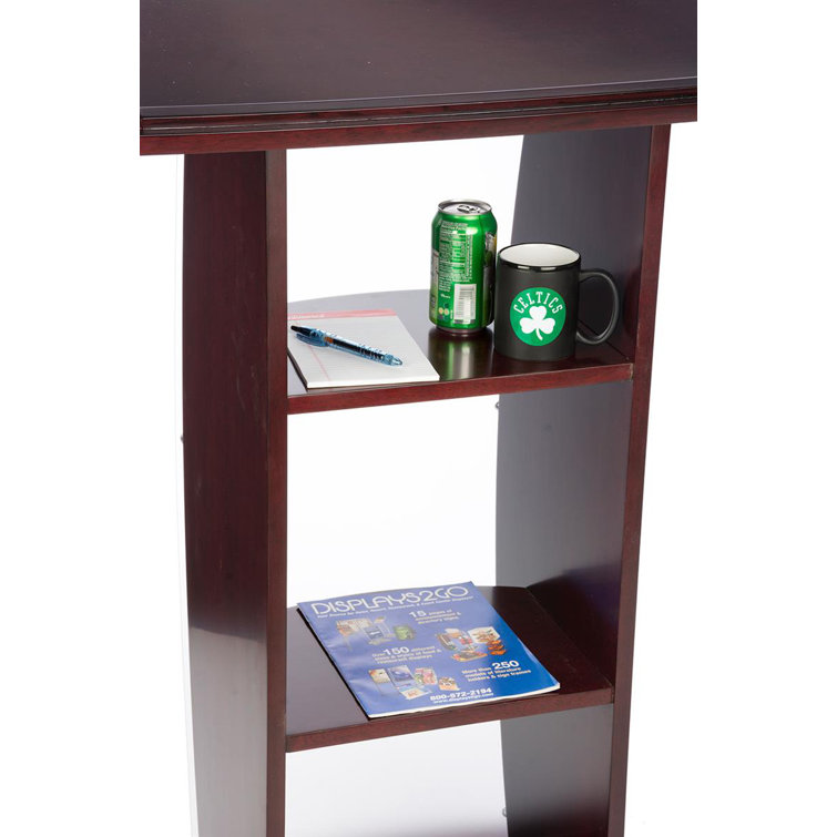 FixtureDisplays 44.25" Tall Podium for Floor, Curved Frosted Front ...