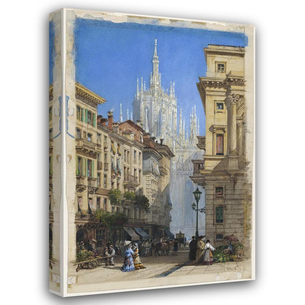 Lark Manor™ "The Duomo in Milan from a Side Street" by William Wyld ...