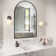 Wade Logan® Brazee Arch Wall Mirror Metal Bathroom Vanity Accent Mirror ...