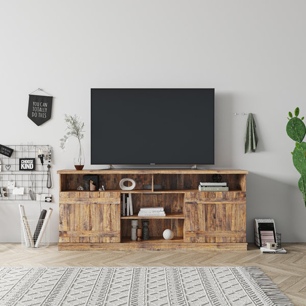 Millwood Pines Areke 74.8'' Media Console | Wayfair