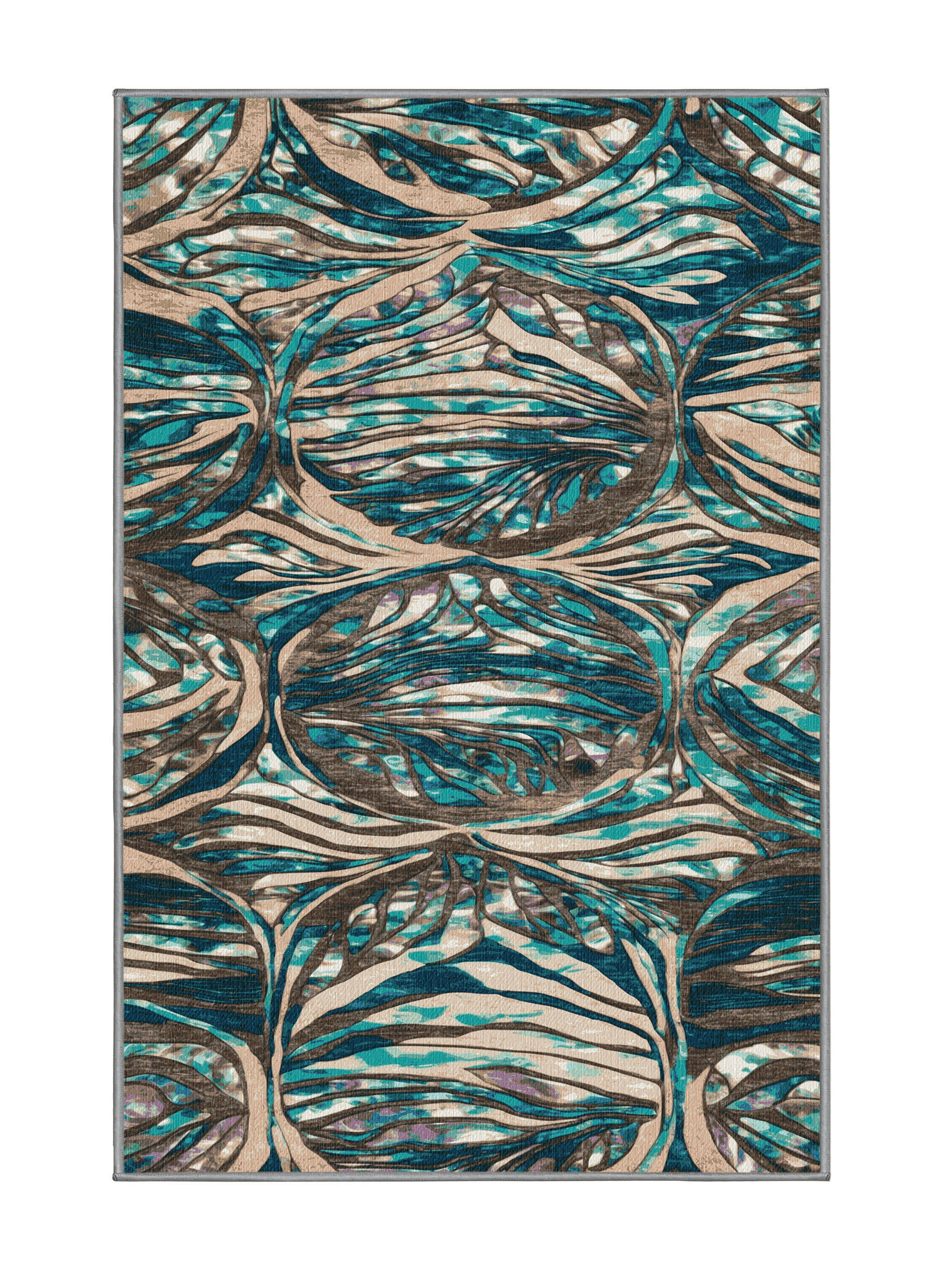 Rosecliff Heights Washable Abalone Accent Coastal Area Rug | Wayfair