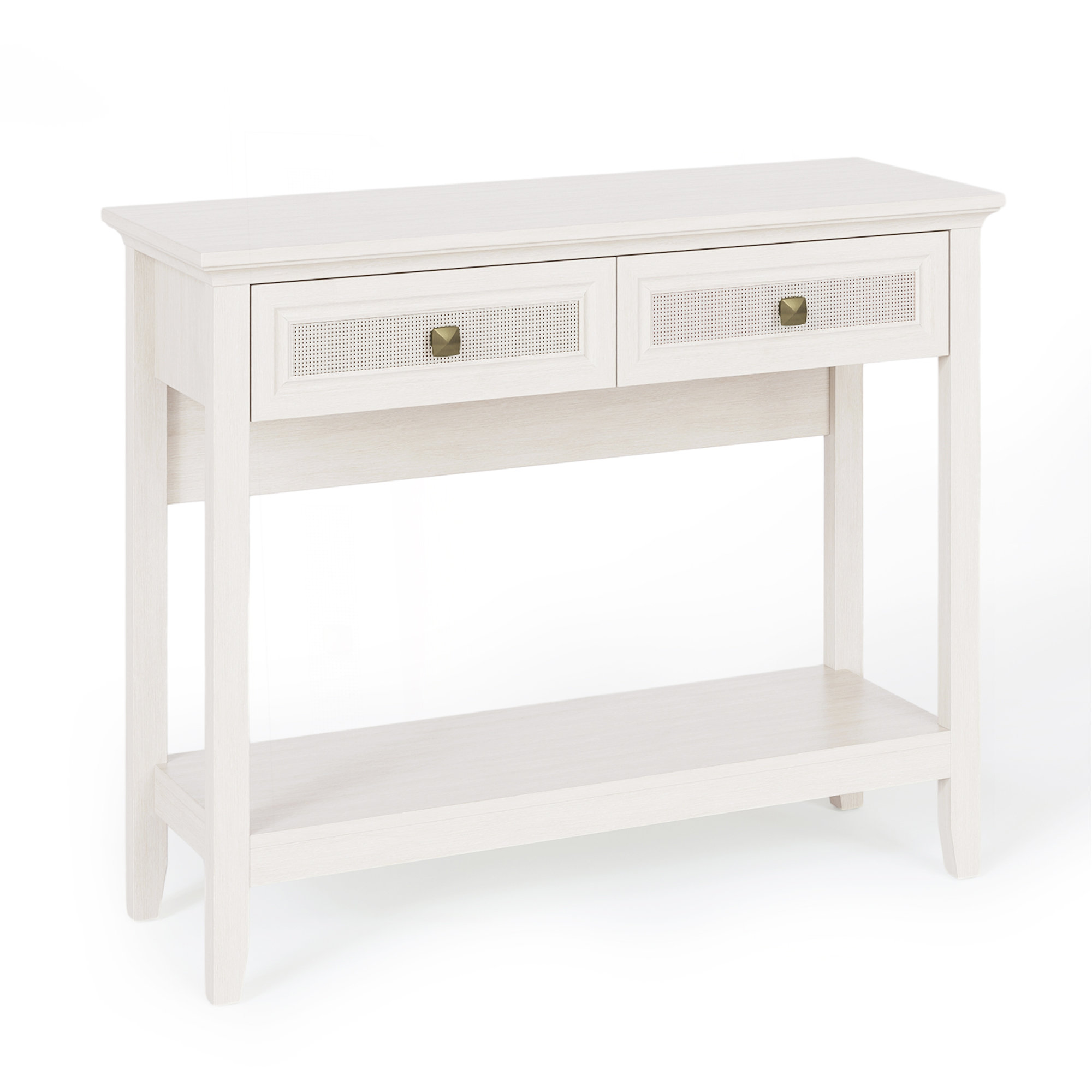 Dovecove Exquisite Rattan Console Table With Versatile Storage And ...