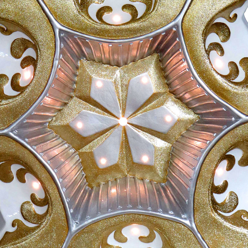 Fraser Hill Farm 36-in. Vintage Snowflake Ornament Statue with LED ...