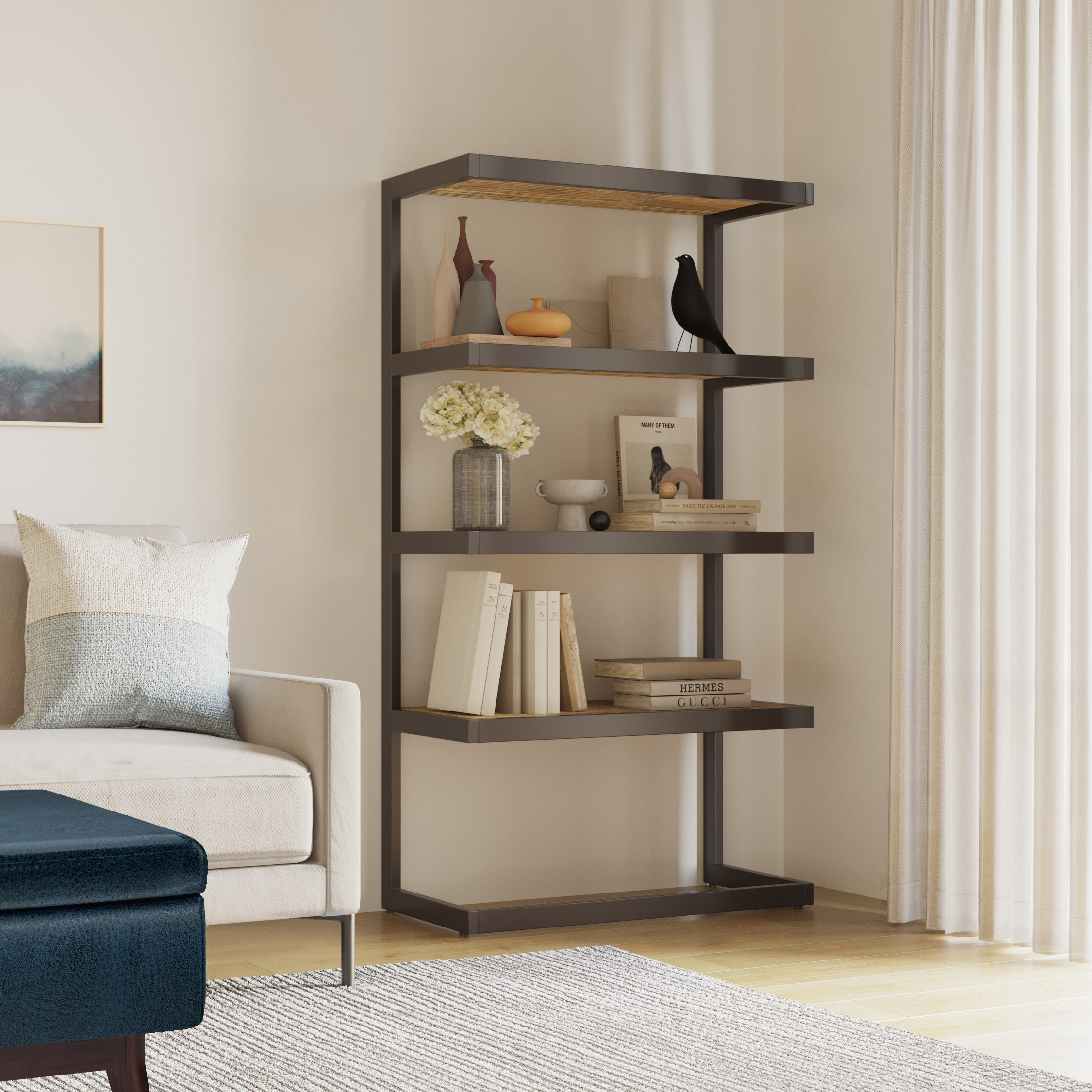 Simpli Home Bookcase with Storage & Reviews - Wayfair Canada