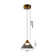 George Oliver Keene 1-Light Gold LED Pendant With A Smoke Acrylic Shade ...