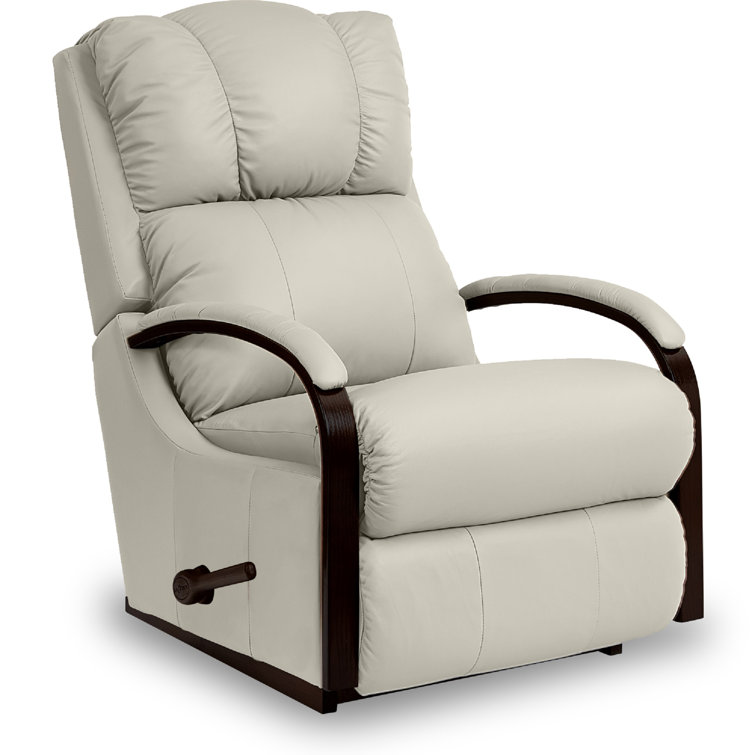 La-Z-Boy Harbor Town Leather Match Manual Rocking Recliner & Reviews ...
