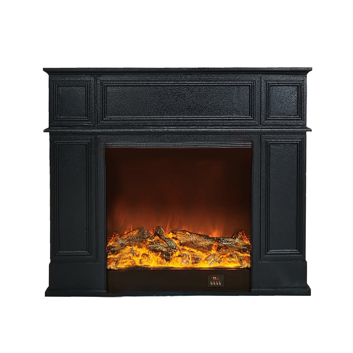 Wildon Home® French retro decorative electric fireplace with simulated ...