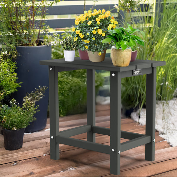Ebern Designs HDPE Patio Side Table | Wayfair