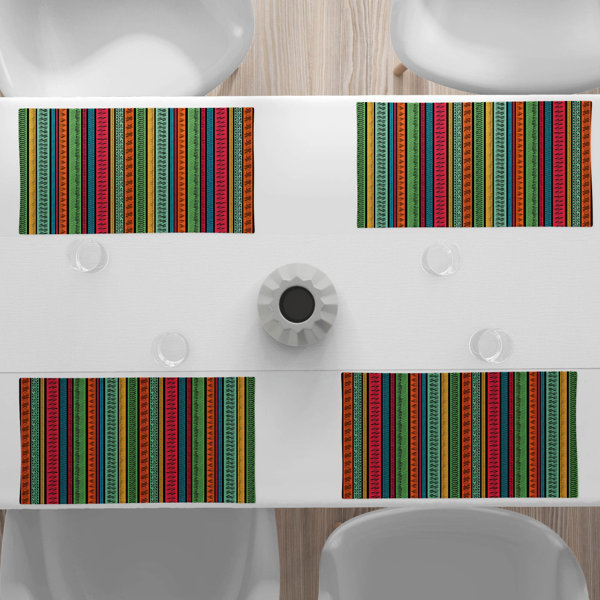 Bless international Polyester Striped Rectangle Placemat - Wayfair Canada