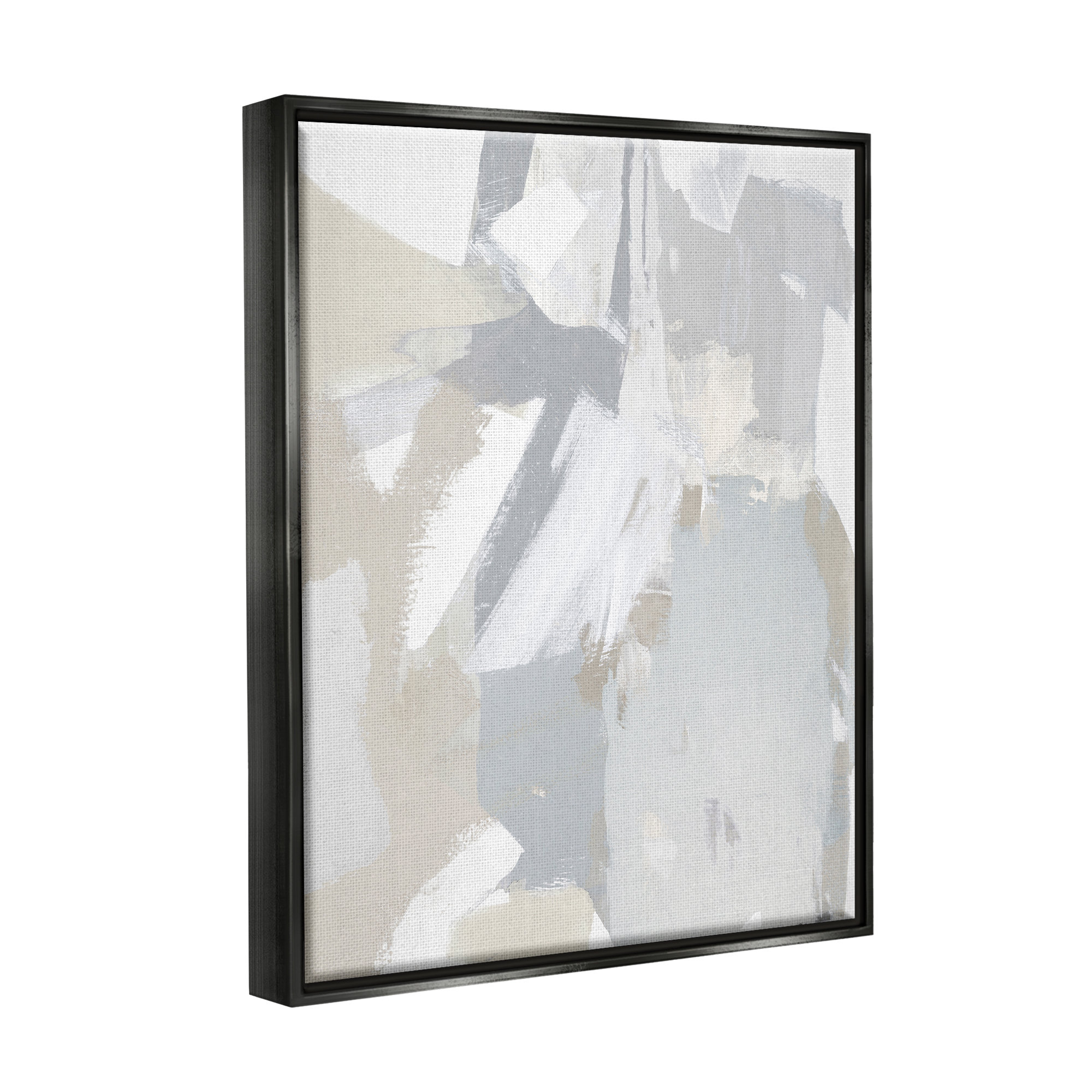 Stupell Industries Abstract Grey Collage Framed On Wood Print | Wayfair