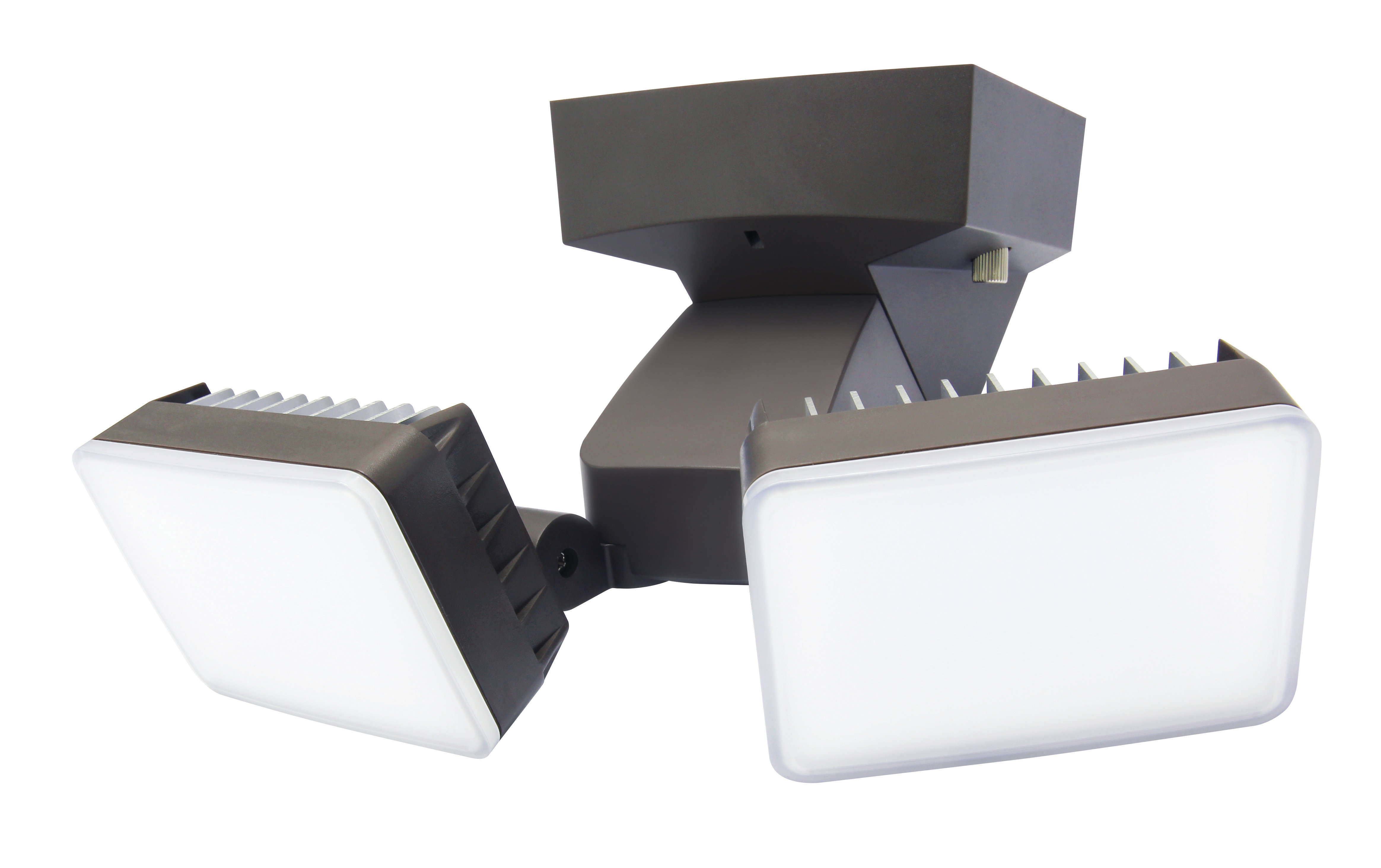 IQ America LED Dusk-to-Dawn Security Flood Light w Timer 2100 Lumens ...