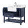 Red Barrel Studio® Kendia 42'' Inches Navy Blue Farmhouse Sink Bathroom ...