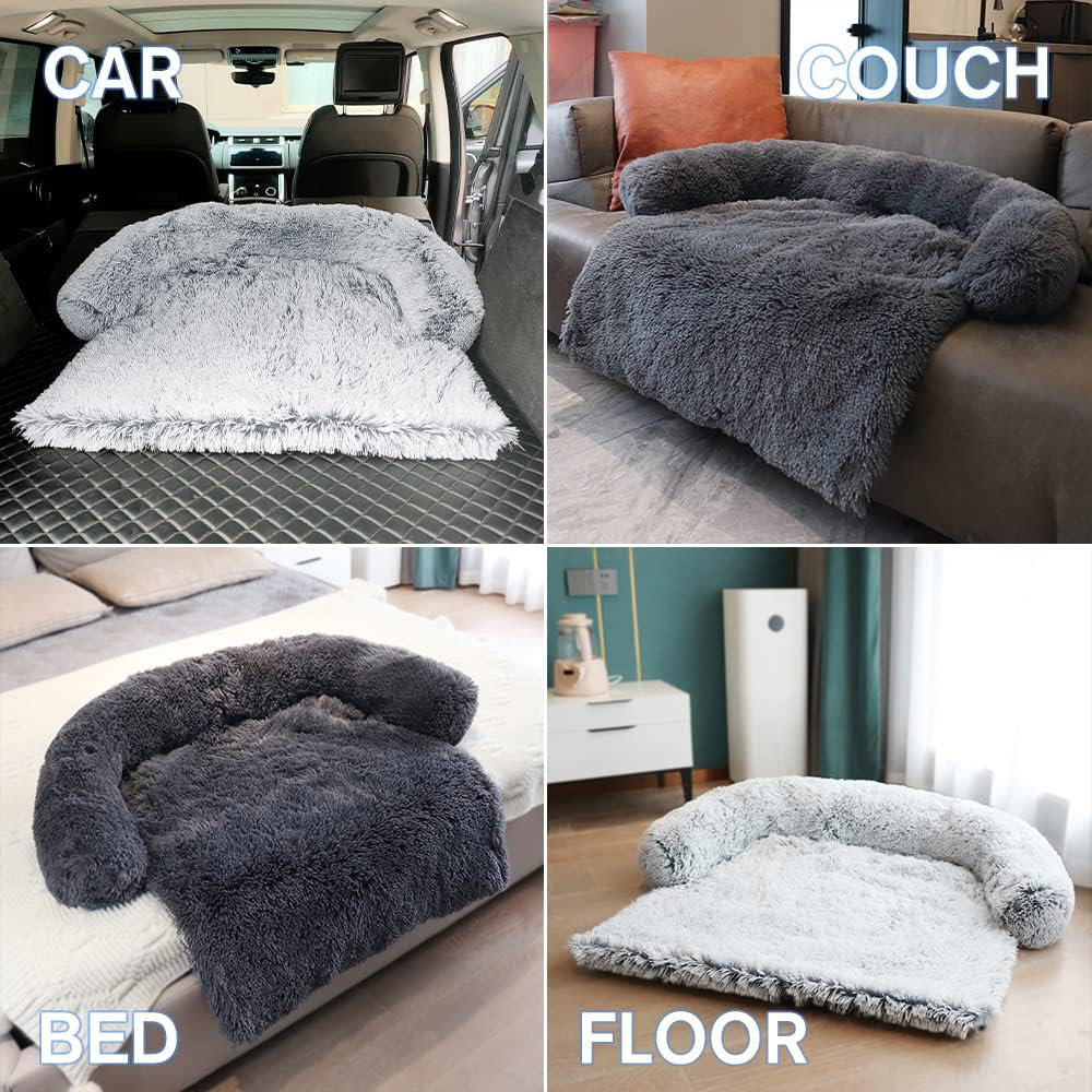 Tucker Murphy Pet™ Calming Dog Bed Fluffy Plush Dog Mat For Furniture ...