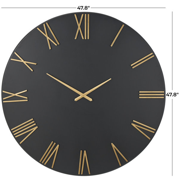 Willa Arlo™ Interiors Oversized Hephzibah 47.8" Wall Clock & Reviews ...