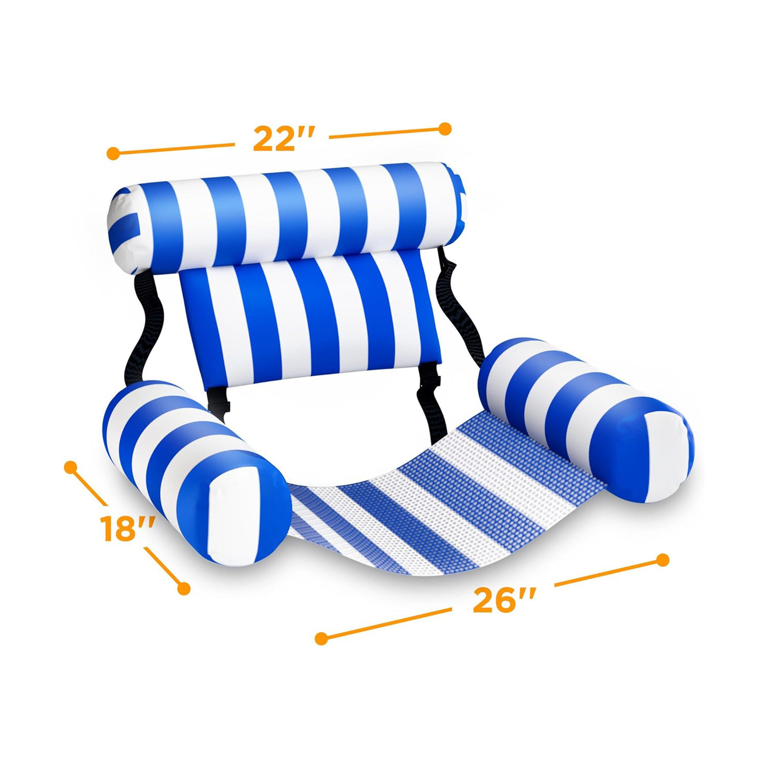 7 Star Marketplace US 2 Packs Heavy Duty Inflatable Pool Floats With ...