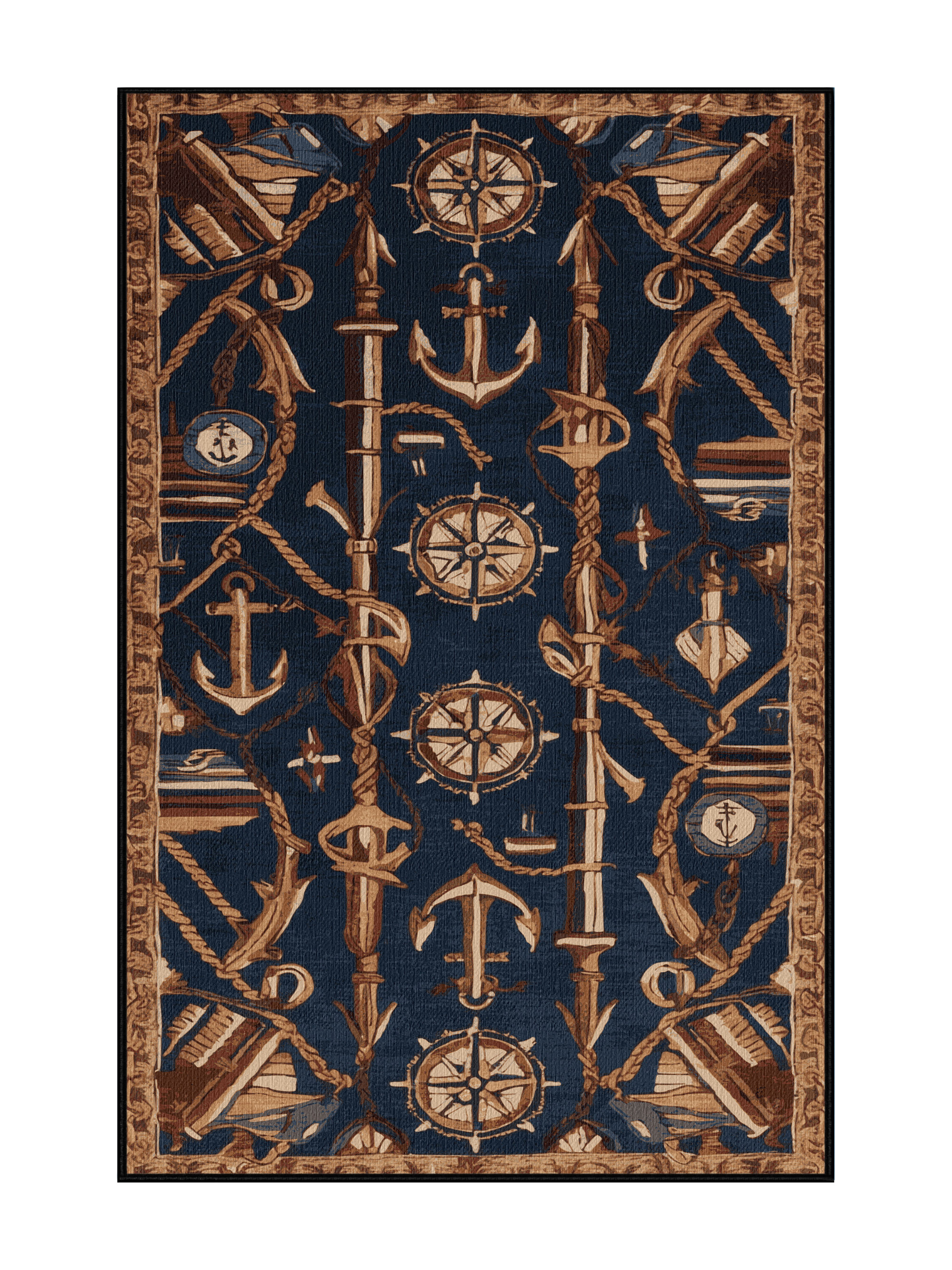 Longshore Tides Washable Ship Parts Nautical Area Rug | Wayfair