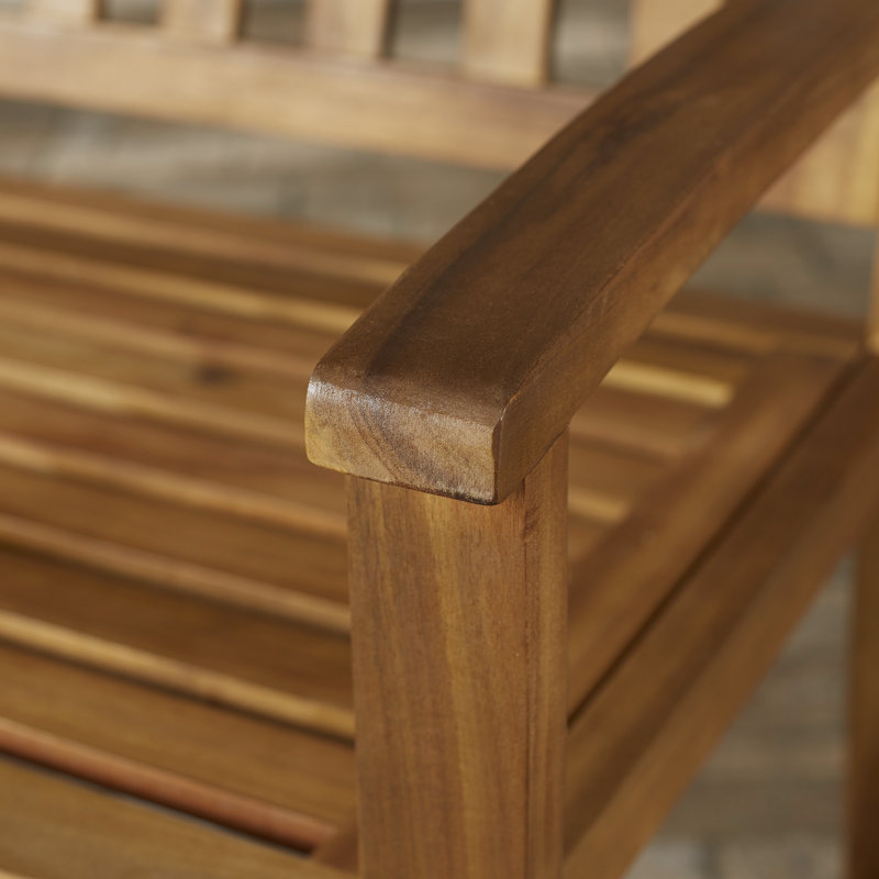 Highland Dunes Royce Wooden Garden Bench & Reviews | Wayfair