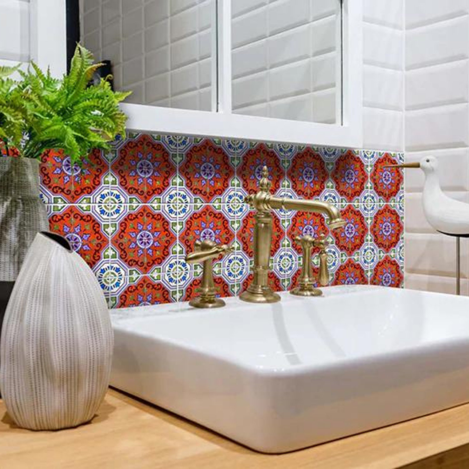 Mi Alma 7" x 7" Vinyl Peel & Stick Mosaic Tile | Wayfair