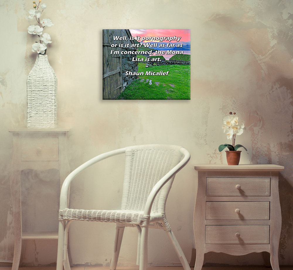 Trinx ArtsyQuotes Gallery Wrapped Canvas By Shaun Micallef: "Well, is ...