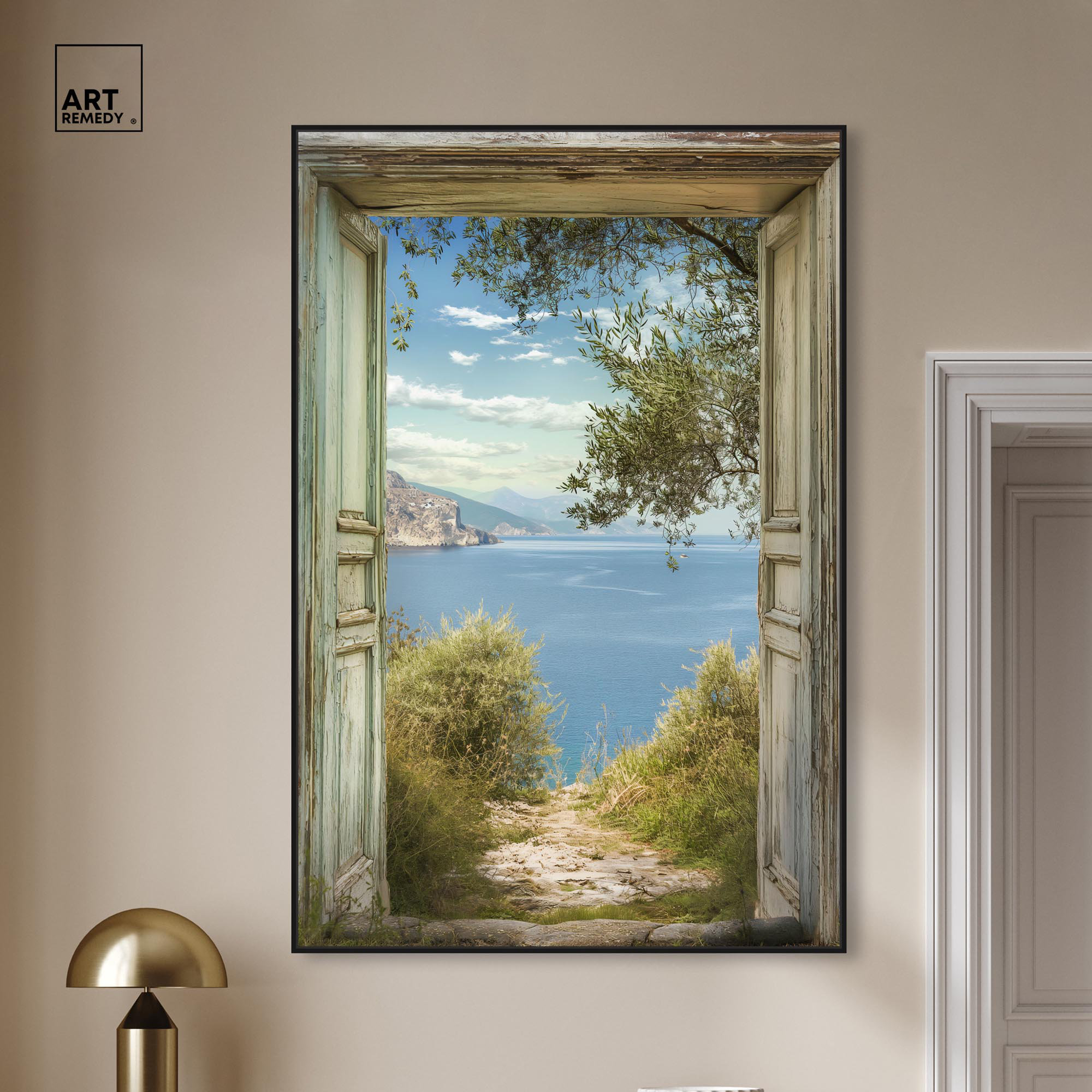 Corrigan Studio® Hillside Harmony Canvas Vintage Landscape Art by ...