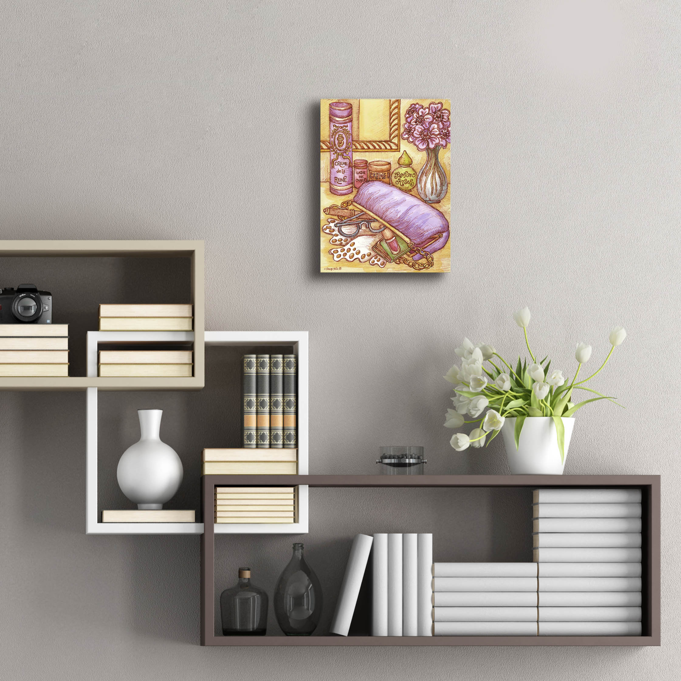 Red Barrel Studio® 'Shelf With Clutch' by Andrea Strongwater Acrylic ...