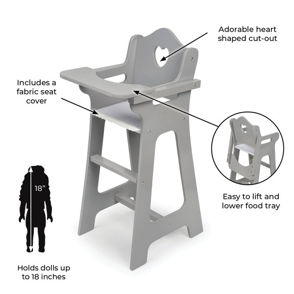 Badger Basket Doll High Chair & Reviews | Wayfair