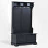 Red Barrel Studio® Lorrena Hall Tree with Bench and Shoe Storage ...