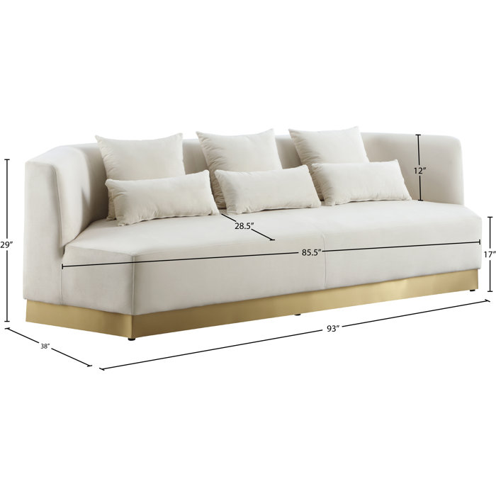Mercer41 Shela 93'' Upholstered Sofa & Reviews | Wayfair