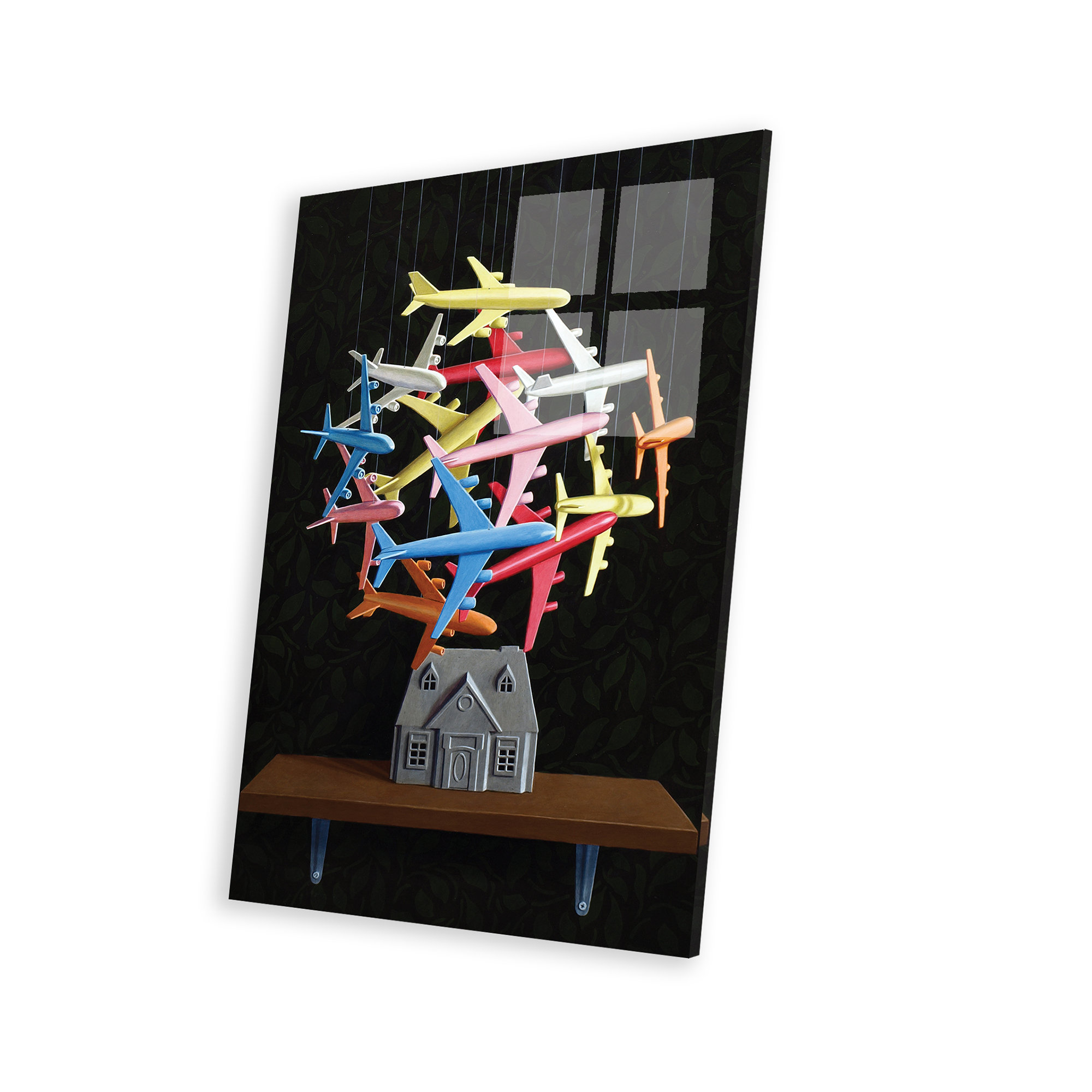 Ebern Designs Flower Painting On Plastic/Acrylic by Simon Monk Painting ...