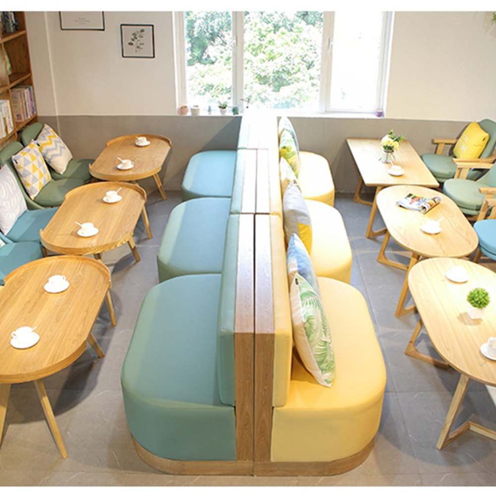 Canadian Linen Nordic Simple Cafe Dessert Shop Restaurant Bench ...