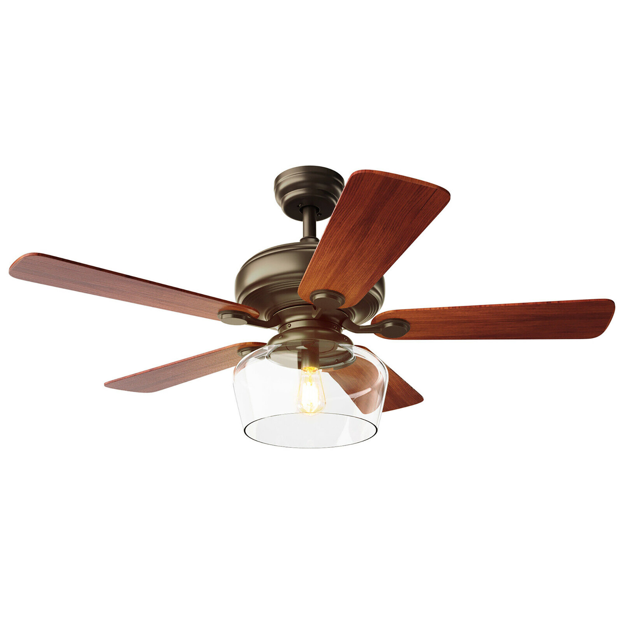 Williston Forge 52" Brunman 5 - Blade Standard Ceiling Fan with Remote ...