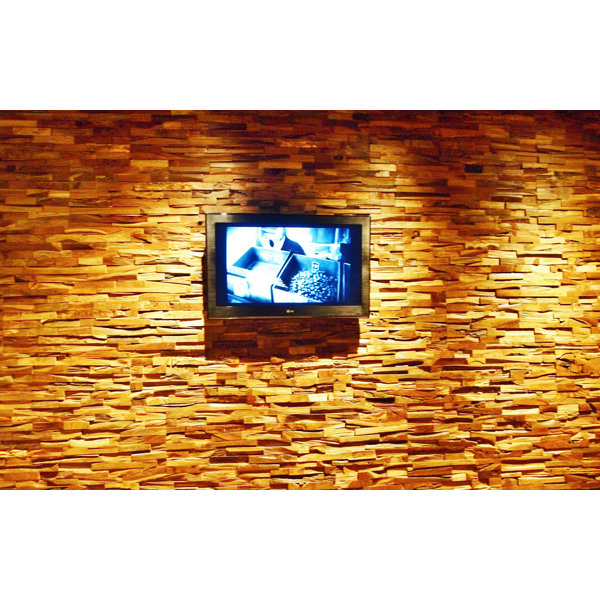 Java Creations Matrix 12" x 48" Reclaimed Engineered Wood Wall ...