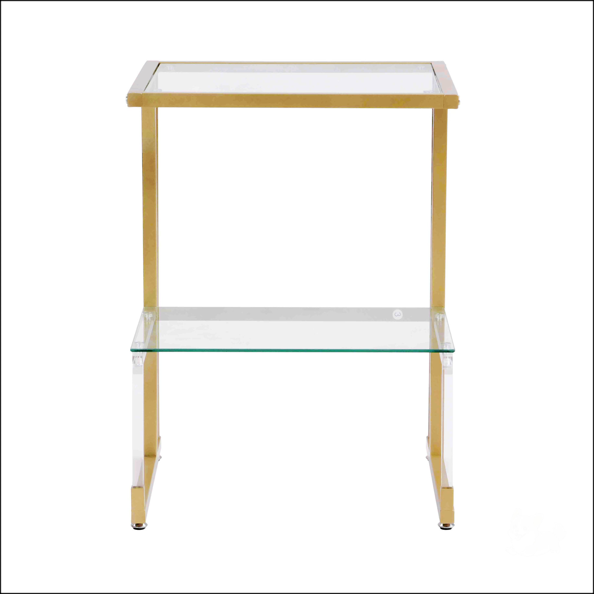 Mercer41 Golden Side Table | Wayfair