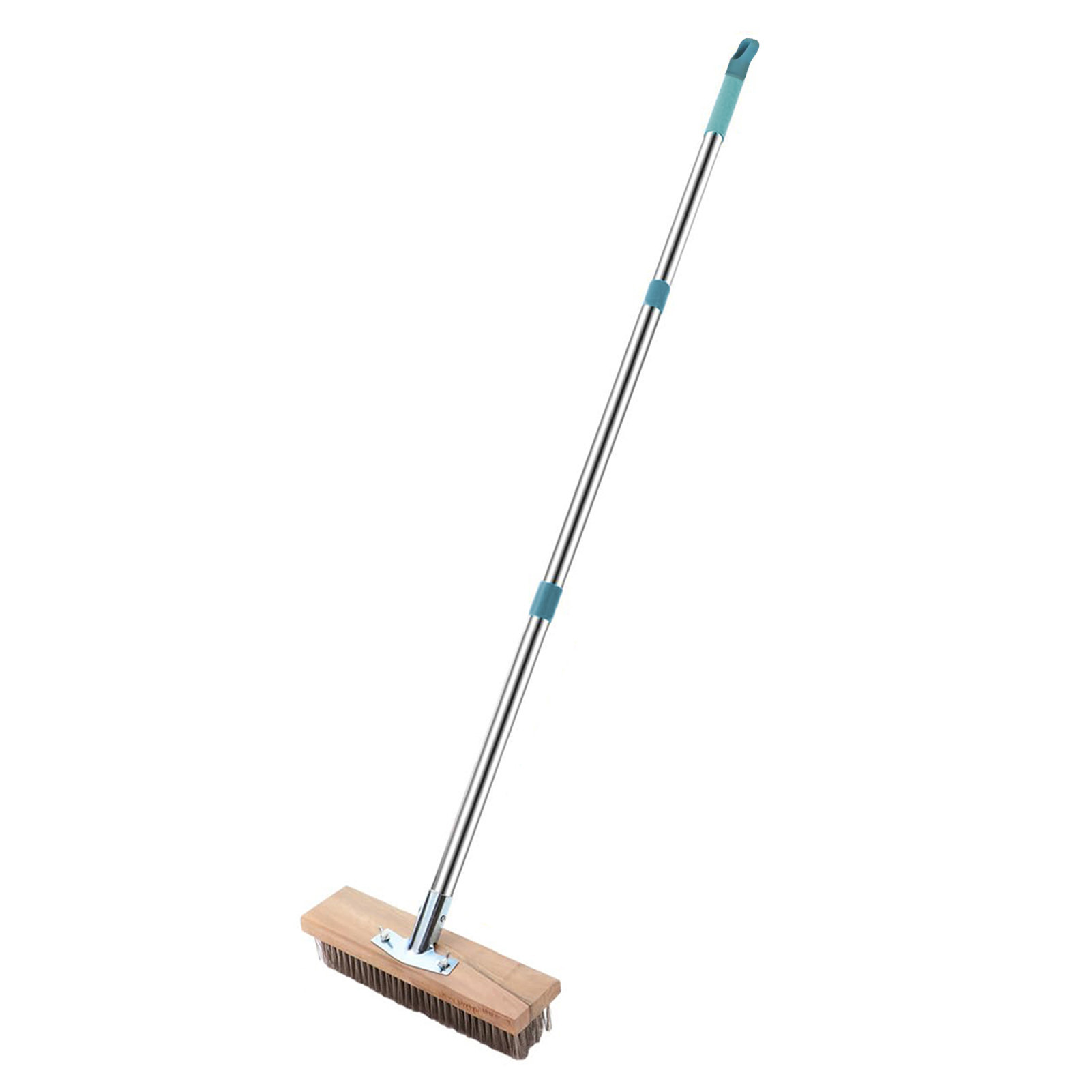 17 Stories Stainless Steel Deck Scrub Brush with Long Handle Heavy Duty ...