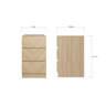 Alpen Home Kascha 3 Drawer Bedside Table & Reviews | Wayfair.co.uk