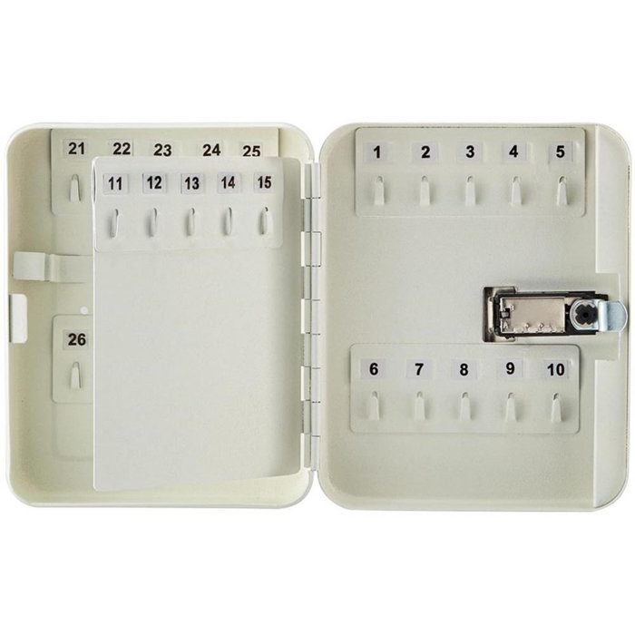 AdirOffice 30-Key Steel Secure Key Cabinet with Combination Lock ...